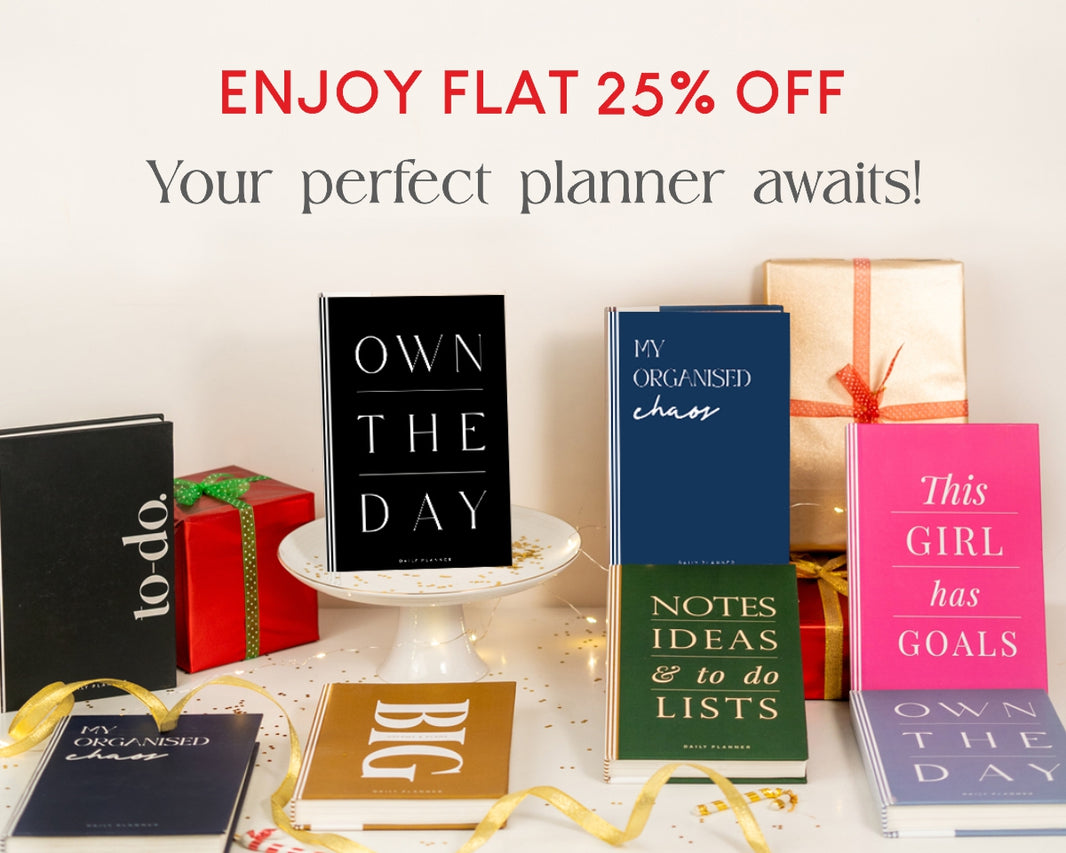 Shop Undated Daily Planner & To-Do List Diary Online - Chaarpai