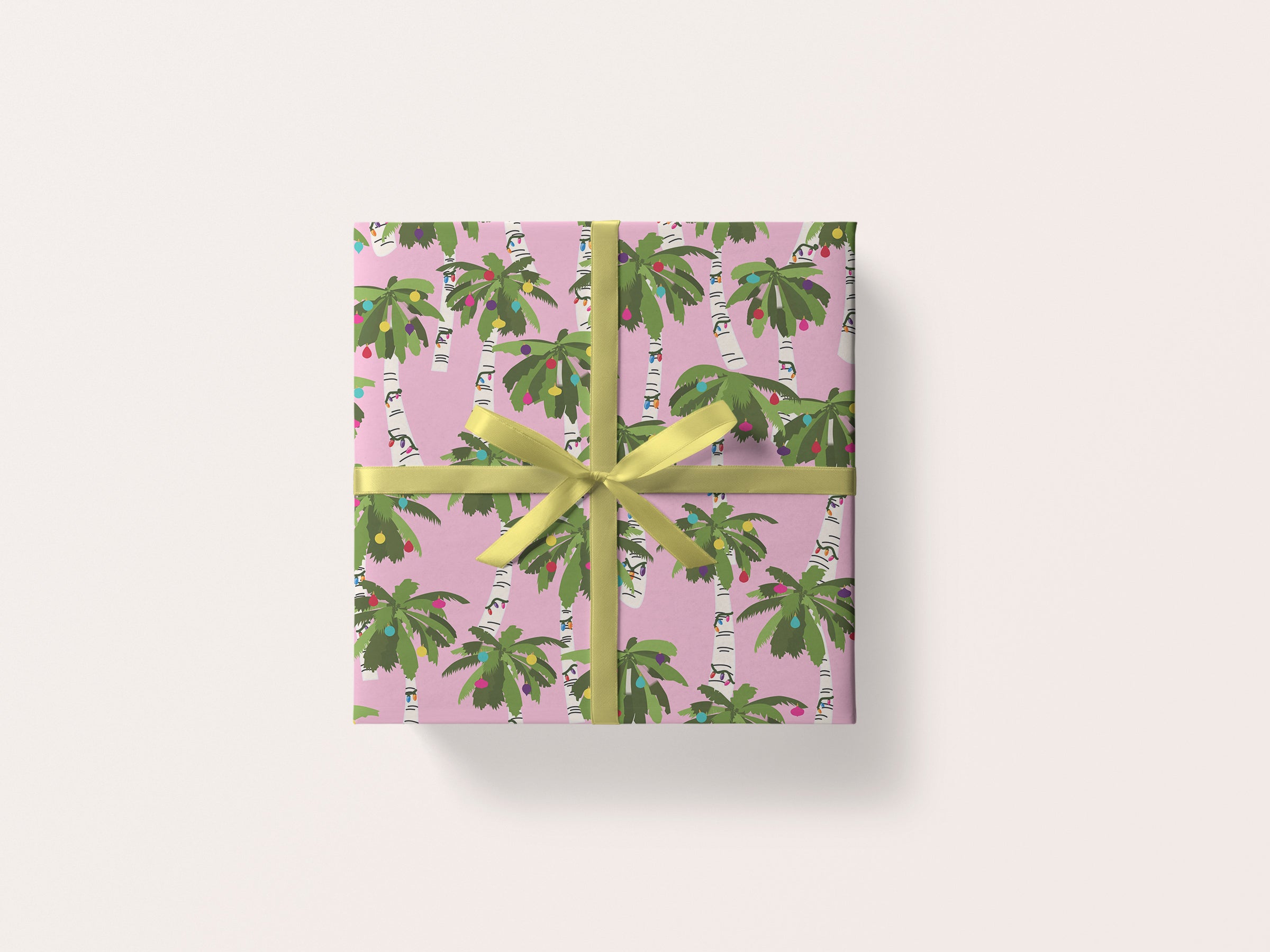 Palm Tree Pink - Gift Wrapping Paper (3 Sheets) | Chaarpai