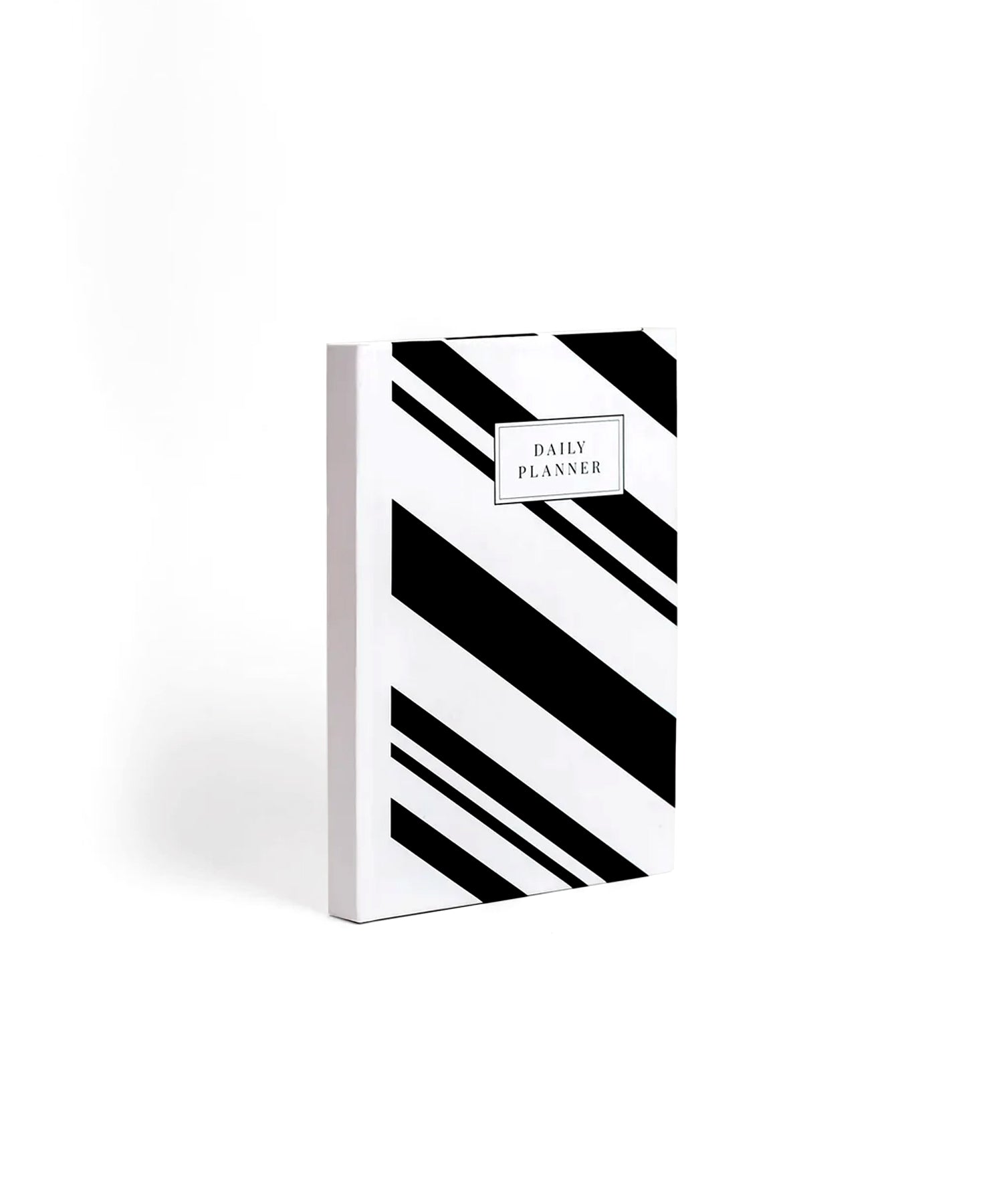 Monochrome Black & White: Undated Daily Planner - Chaarpai