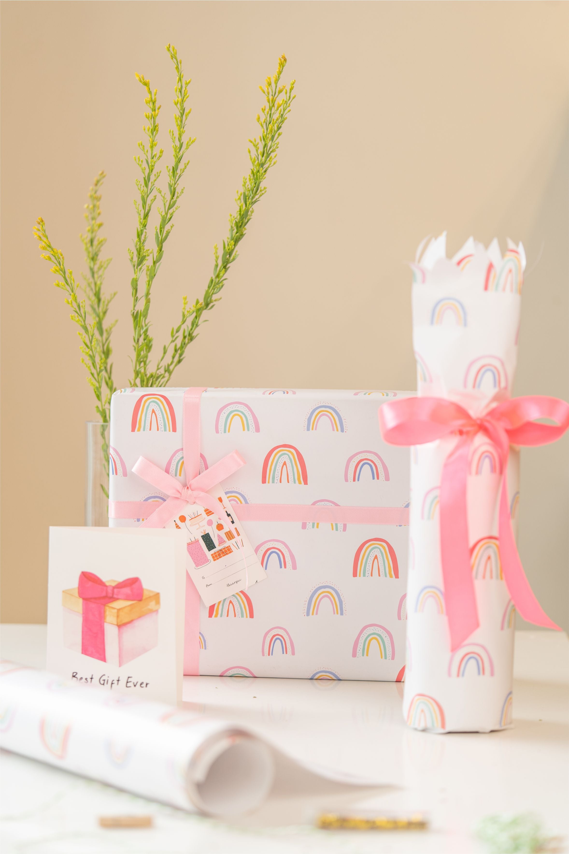 Colourful Rainbow - Gift Wrapping Paper (3 Sheets) | Chaarpai