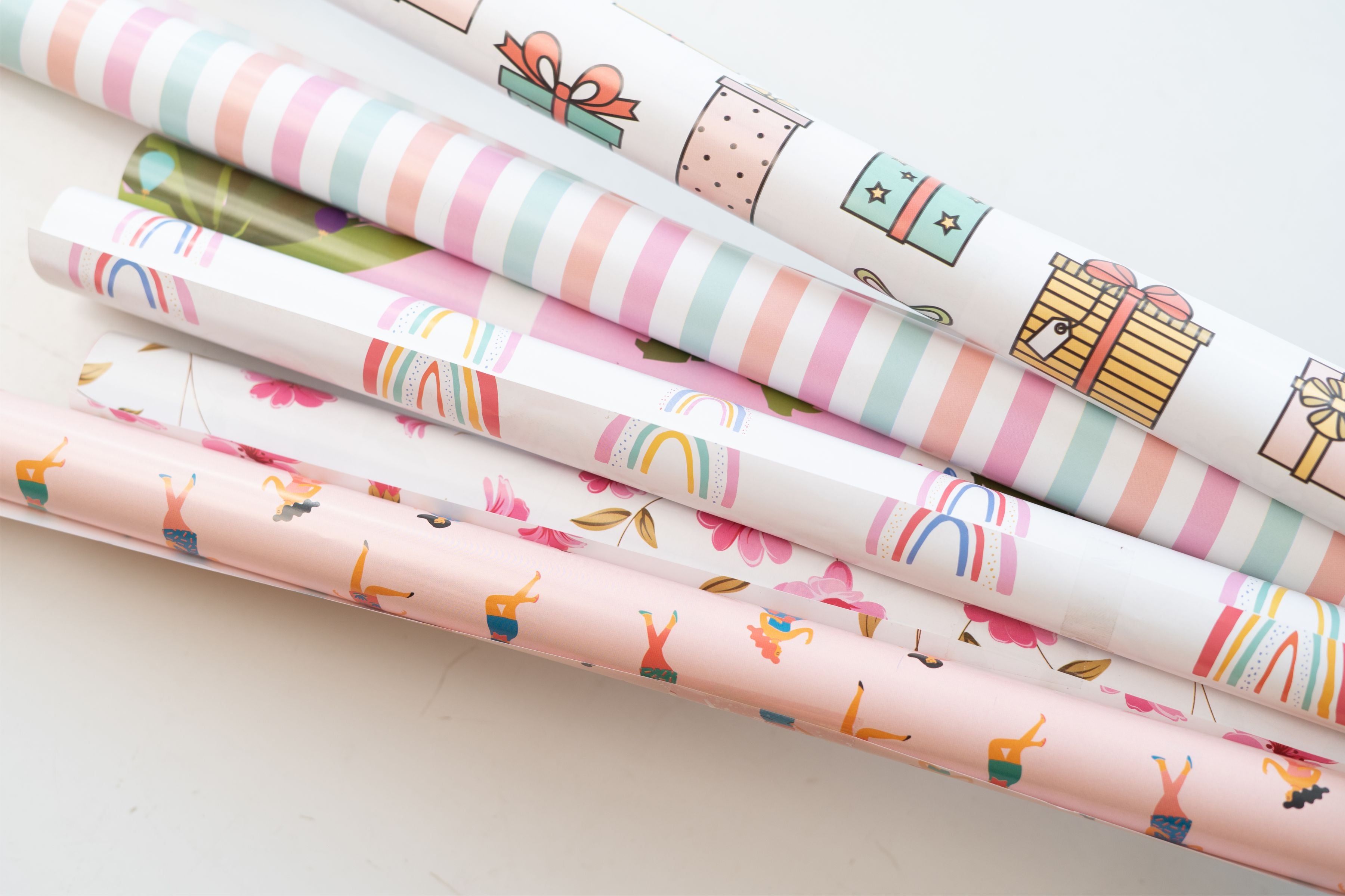Colourful Boxes Pattern - Gift Wrapping Paper (3 Sheets) | Chaarpai