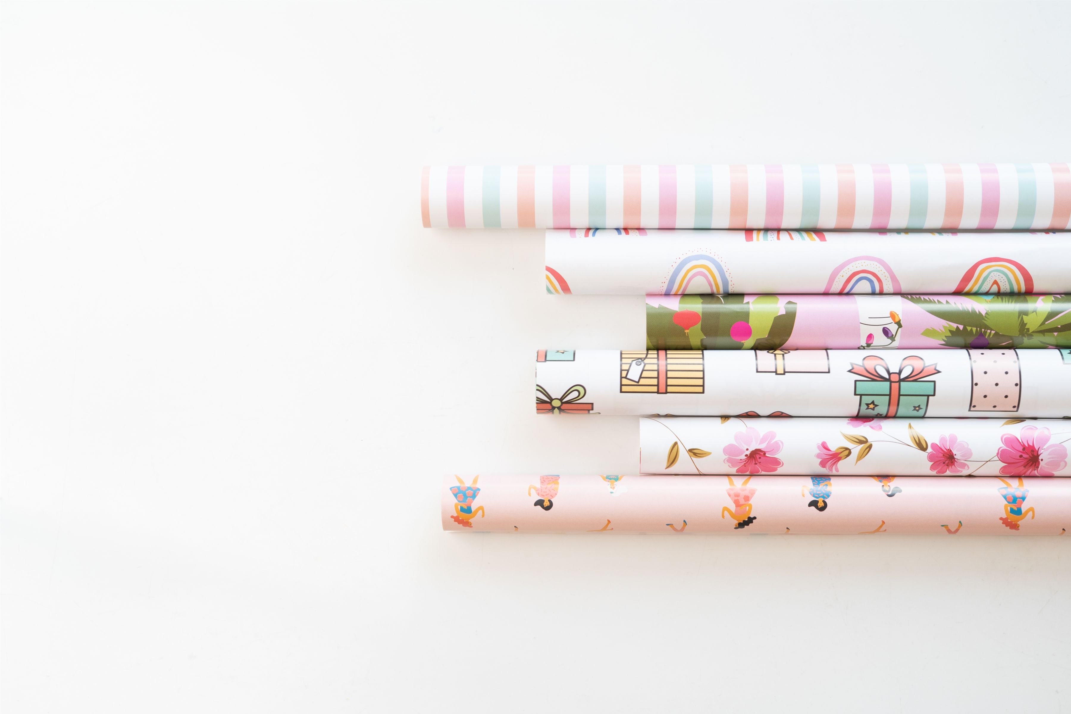 Colourful Stripes - Gift Wrapping Paper (3 Sheets) | Chaarpai